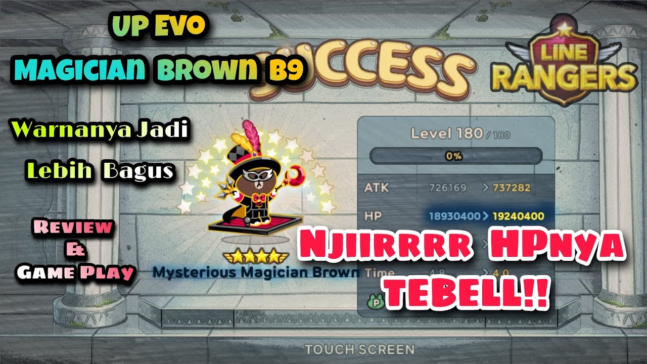 Mysterious Magician Brown !! Up B9 , Review & Game Play !! Line Rangers - YouTube