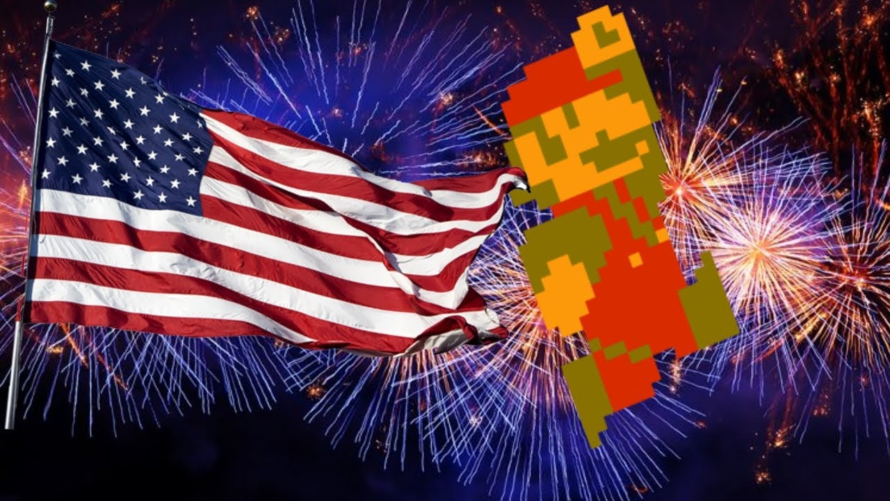 Super Mario Bros - 4th of July Fireworks Challenge - YouTube