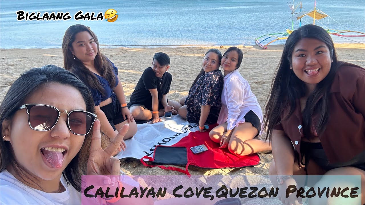 Biglaang Larga🤭 Calilayan Cove , Quezon Province - YouTube