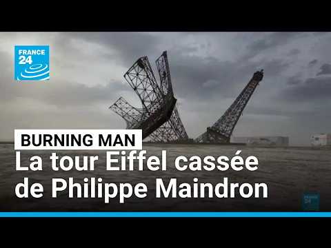 Le festival américain Burning Man accueille la tour Eiffel cassée du Vendéen Philippe Maindron