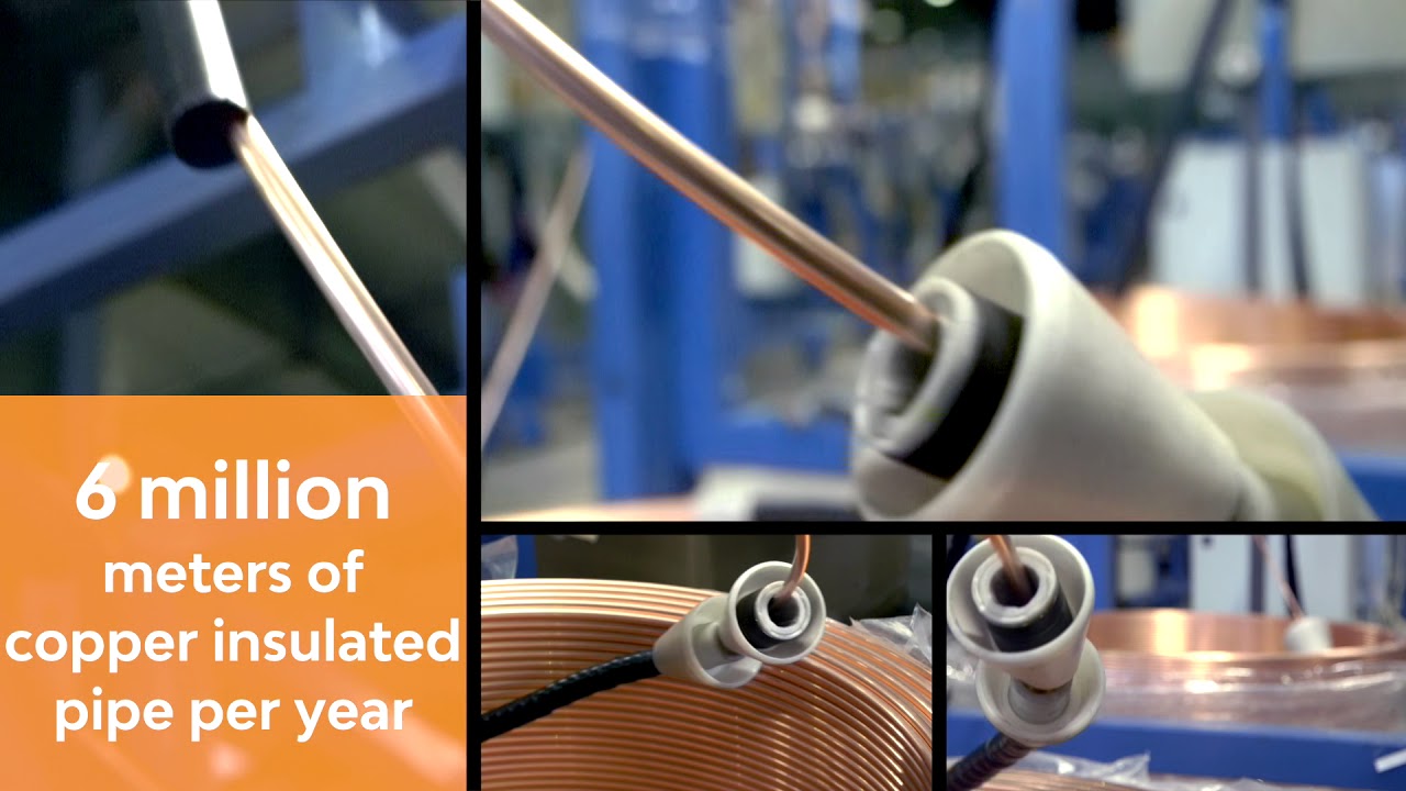 isolation tuyaux cuivre - copper Insulated pipe - YouTube
