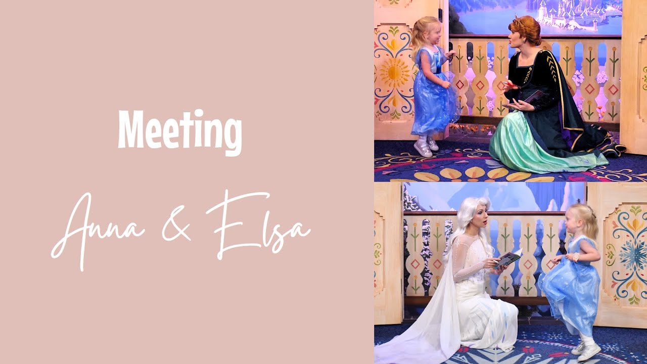 Bella's First Time Meeting Anna and Elsa from Disney's 'Frozen' - YouTube