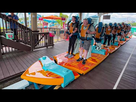 SURF COASTER - Pipeline Front Row POV - New SeaWorld Orlando
