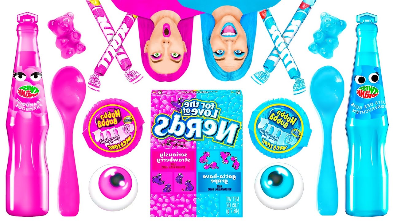 Cibo Rosa vs Cibo Blu Sfida | Epica Battaglia Alimentare da HAHANOM ...