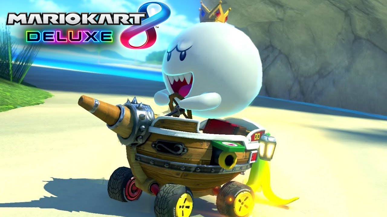 Mario Kart Deluxe 8: King Boo Shell Race - YouTube