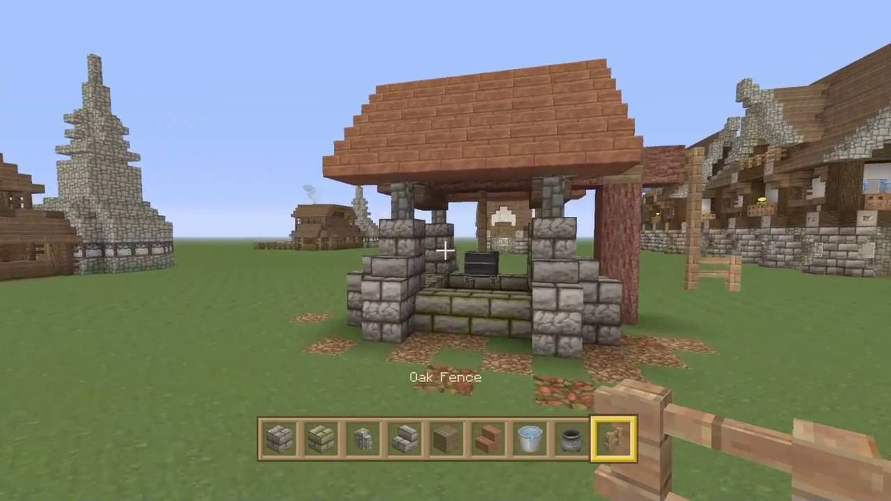 Minecraft medieval well - YouTube