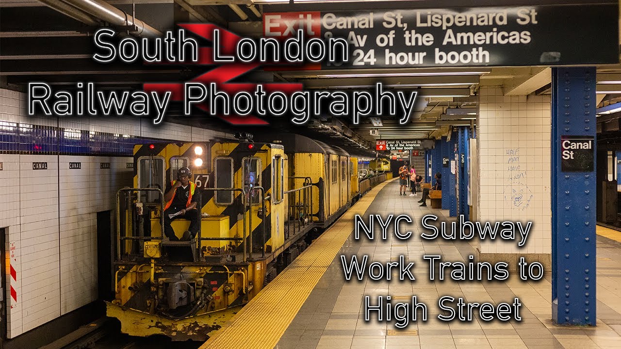 (HD) New York Subway Work Trains serving the High Street closure June ...