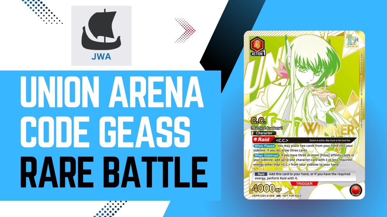 UNION ARENA: Code Geass Vol. 2 Rare Battle Guide - YouTube
