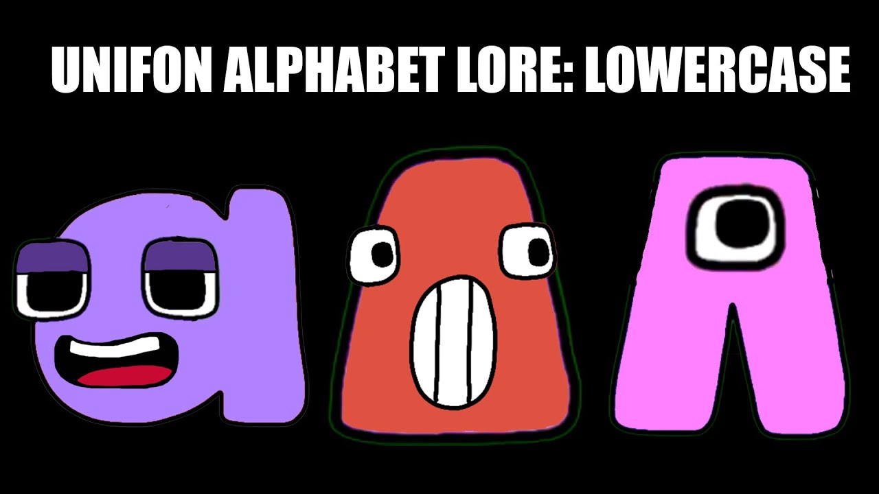 Unifon Alphabet Lore Lowercase But Cursed - The letters a are ...