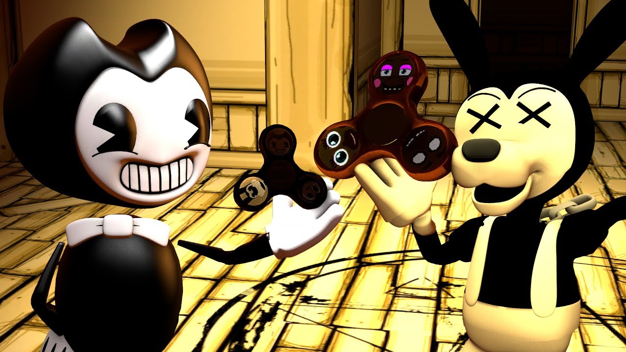 [BENDY FIDGET SPINNER SFM] ALICE vs SAMMY vs INKY BORIS Animation ...