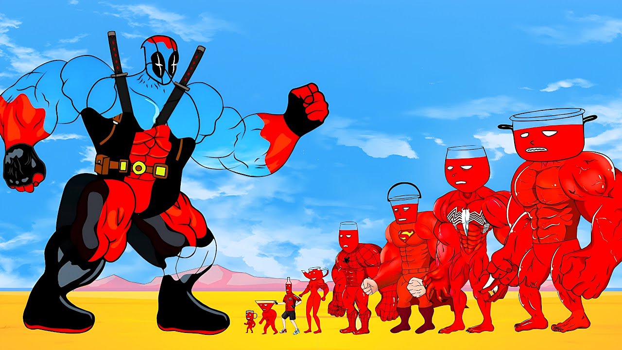 Evolution Of DEADPOOL Vs Evolution Of MONSTER RADIATION : Returning ...
