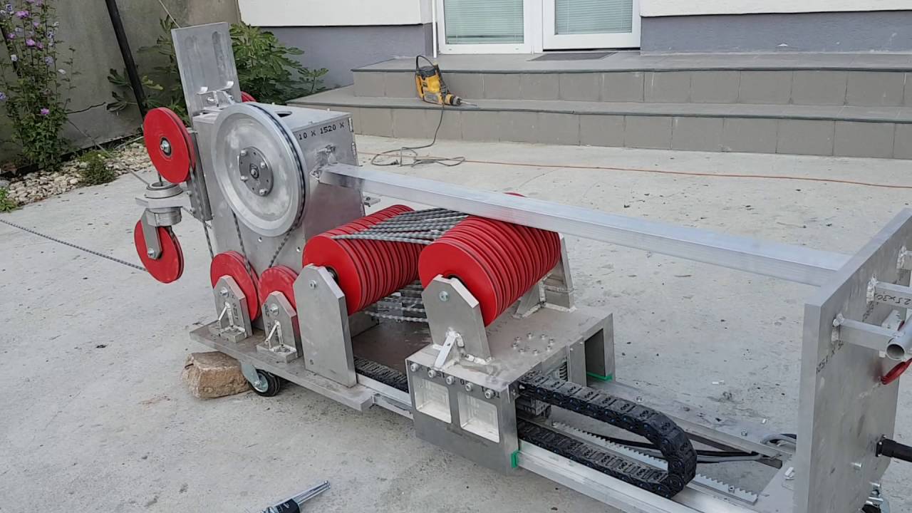 Wire saw first test - YouTube