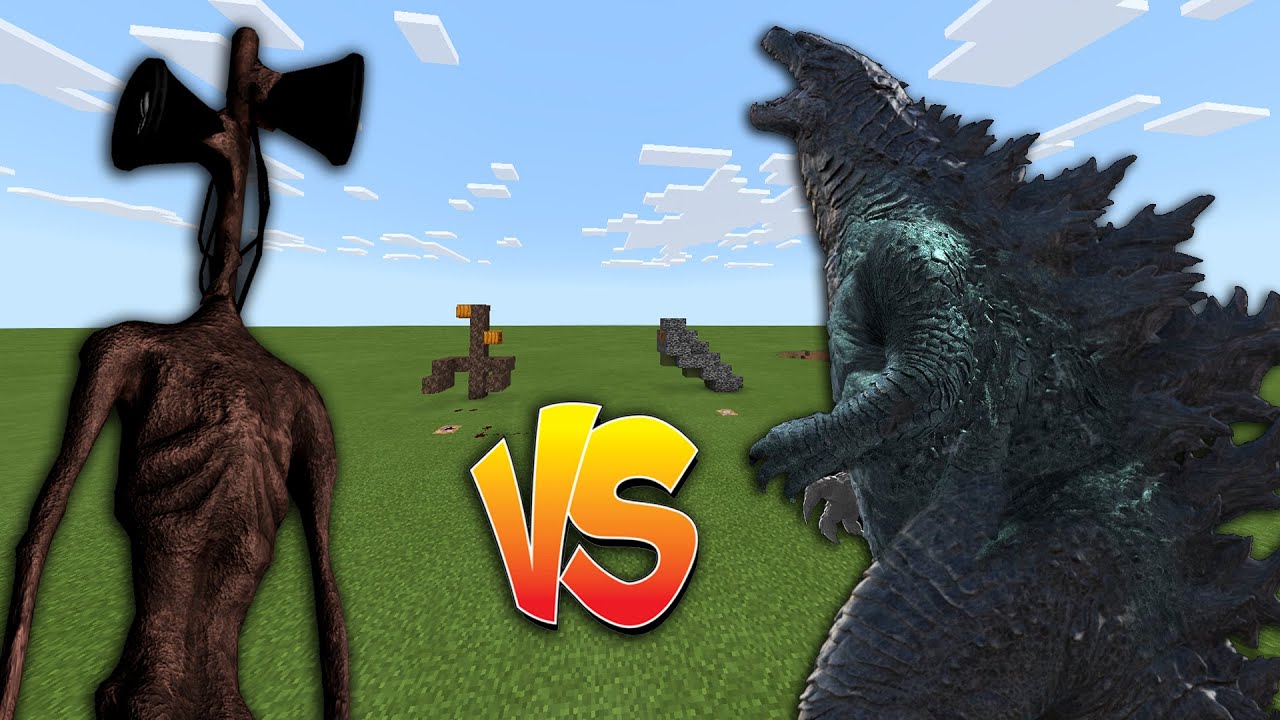 Siren Head vs Godzilla in Minecraft - YouTube