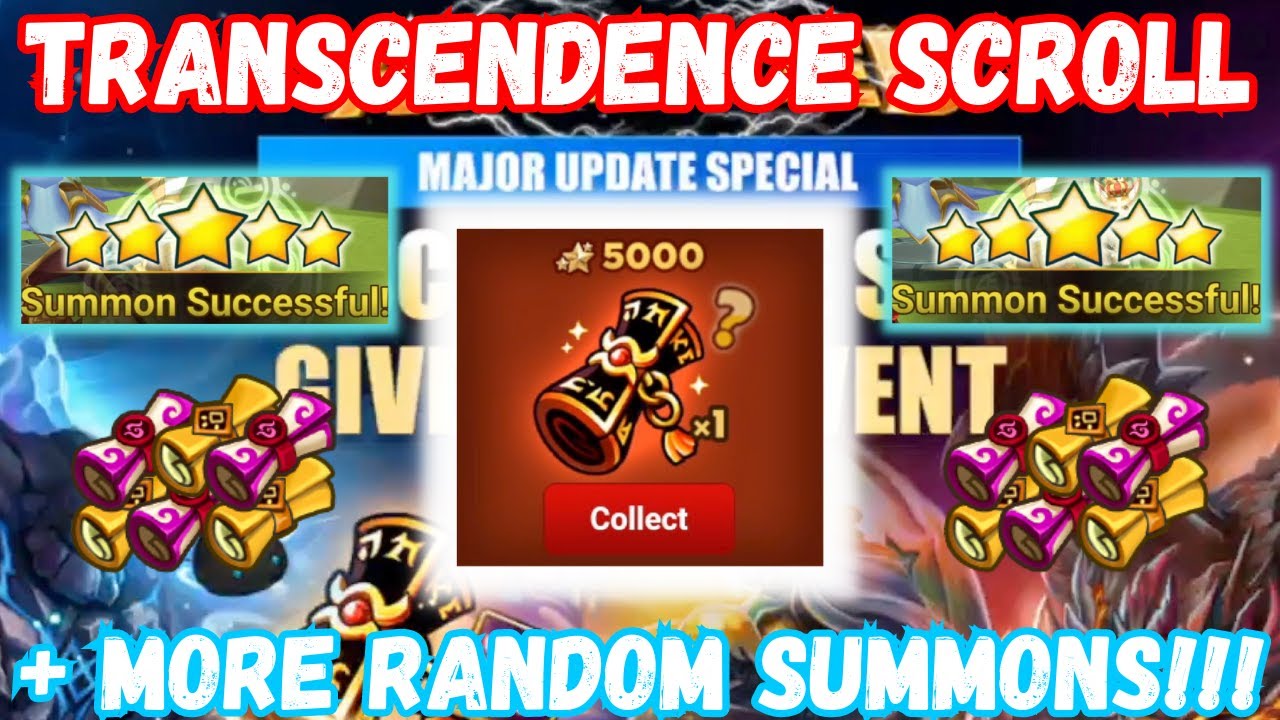 Transcendence Scroll + Some of My Recent Random Summons!!! (: - YouTube
