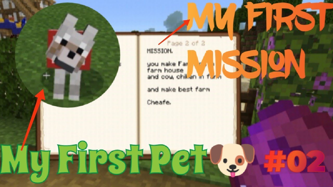 First Mission and New Pet 🐶/Villager vs Pillager/Minecraft. - YouTube