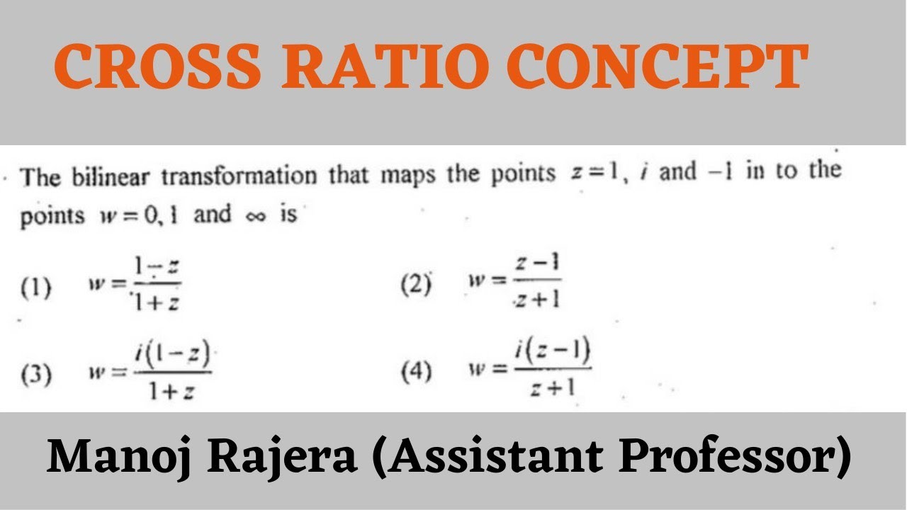 Cross - Ratio Concept || SET-2012 Paper-3 Question || SET, CUET, RPSC ...