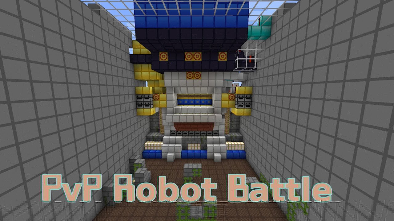 Minecraft: PvP Robot Battle - CrushedPixel - YouTube