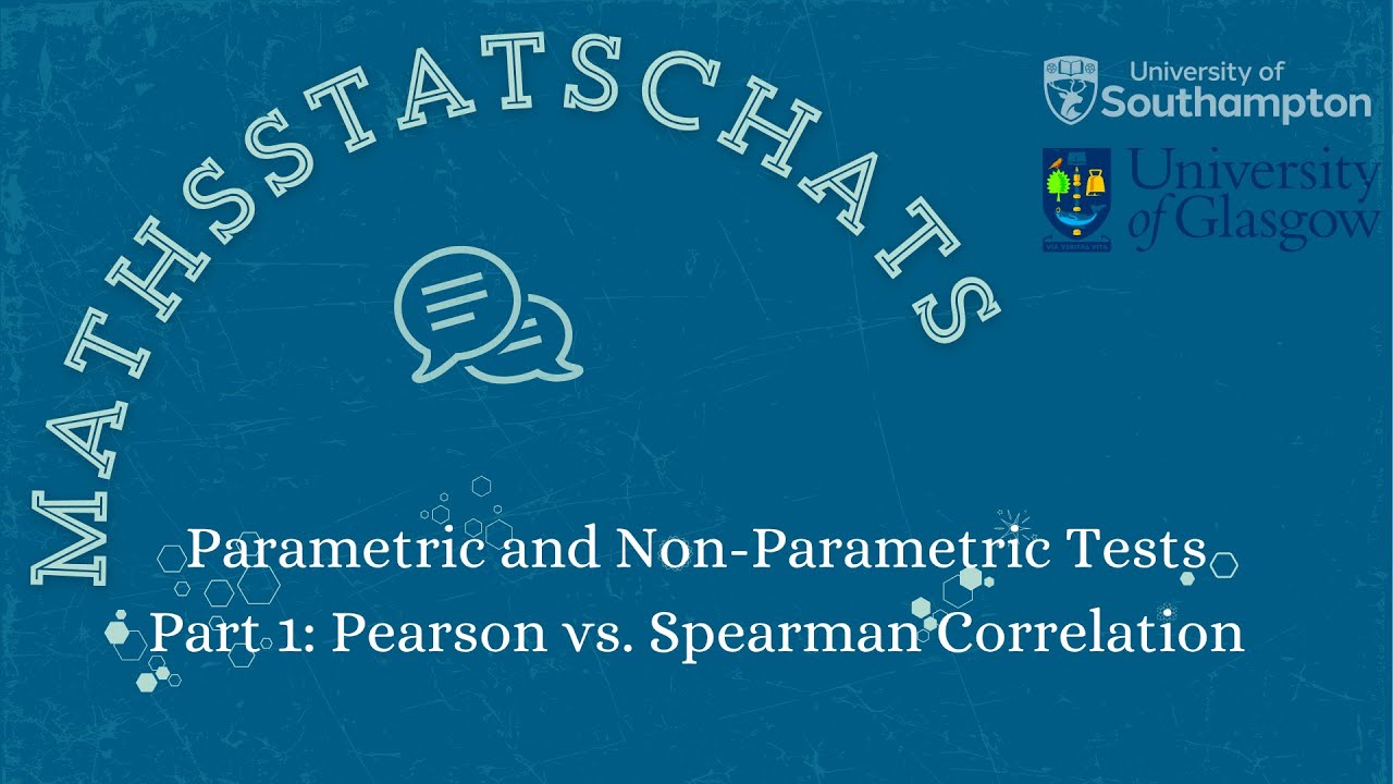 MathsStatsChats: Parametric and Non-Parametric Tests Part 1: Pearson vs ...