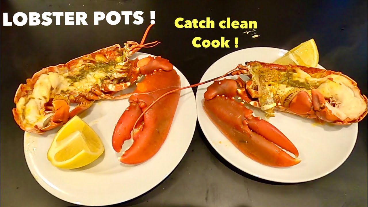 HAULING LOBSTER POTS with DAD , Catch Clean Cook ! Oven cooking lobster ...