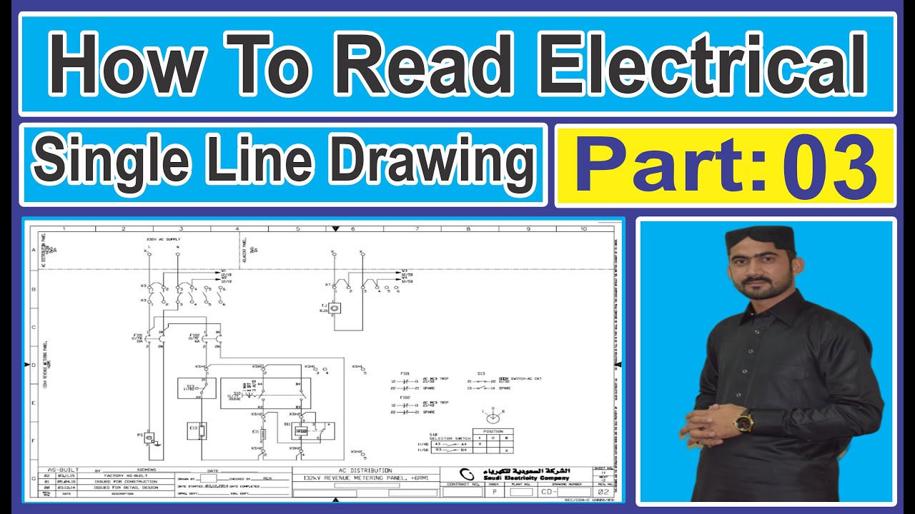 How To Read Electrical Single Line Drawing Part 03 - YouTube