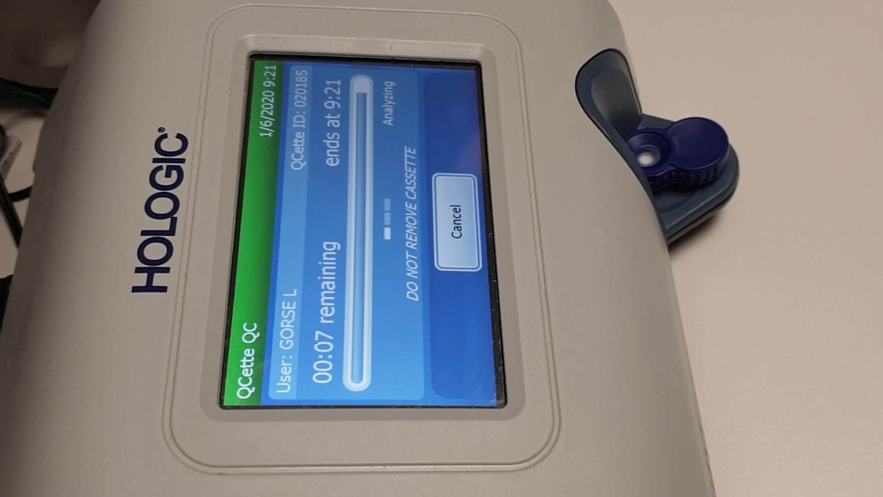 QCette QC on the Hologic PeriLynx analyser - YouTube