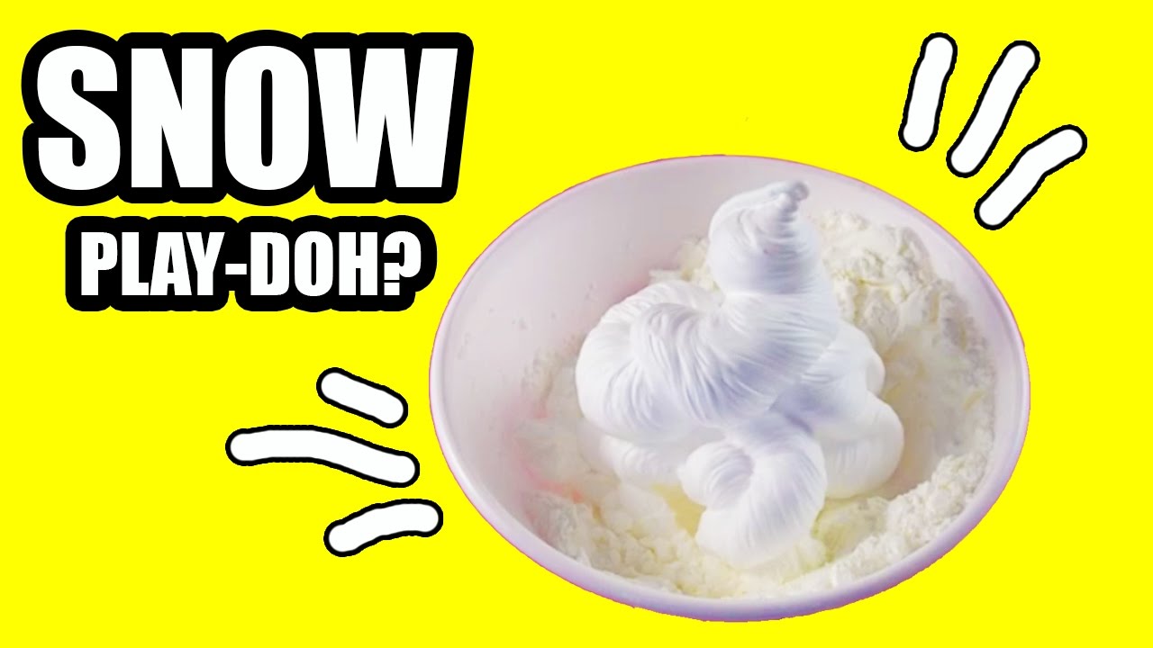 How To Make Fluffy Snow Play-Doh! DO IT YOURSELF PLAY-DOH! - YouTube