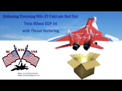 Unboxing MiG-29 Fulcrum Red Star RC Jet with Thrust Vectoring - YouTube