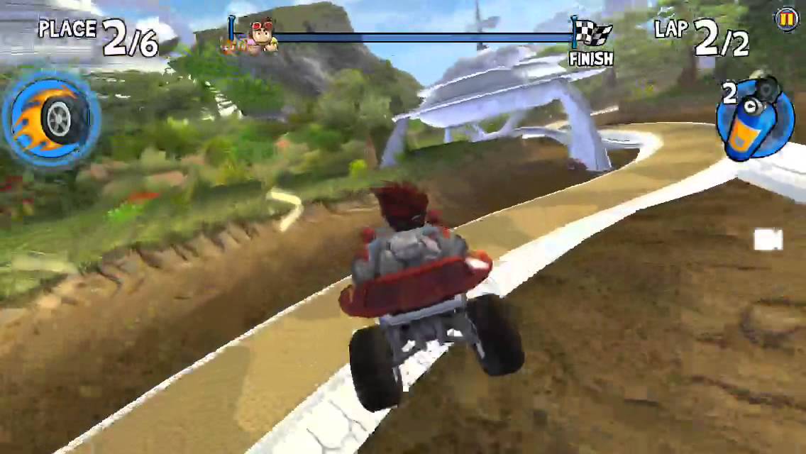 Beach buggy race game fountan jumping animated gif - wblosa