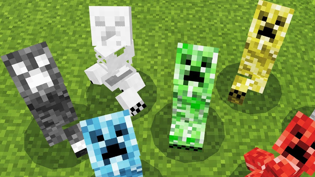 if Minecraft had MORE CREEPERS (and other Mobs) Minecraft Addon Mod ...