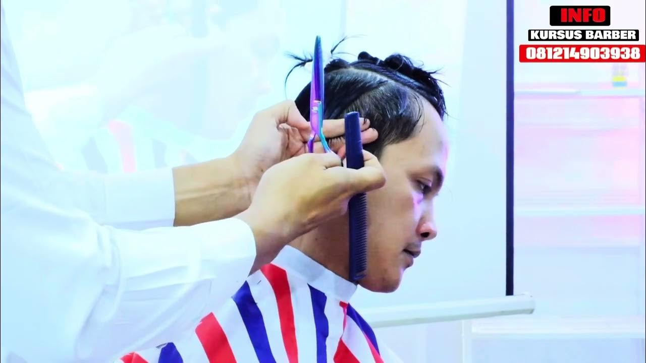 BELAJAR POTONG RAMBUT LONGTRIM DI TEMPAT KURSUS BARBERSHOP FBC - YouTube