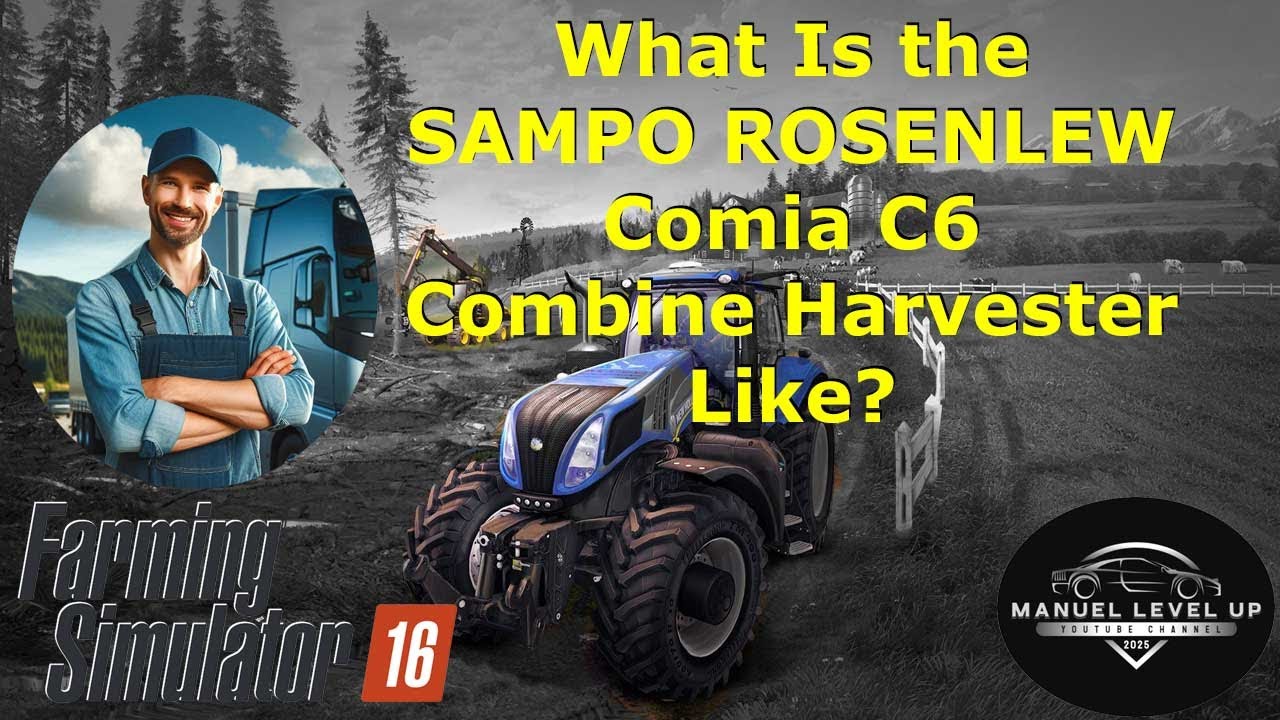 FS 16 - 49. What Is the SAMPO ROSENLEW Comia C6 Combine Harvester Like ...