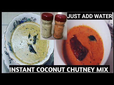 INSTANT COCONUT CHUTNEY MIX/ INSTANT CHUTNEY MIX POWDER RECIPE ...