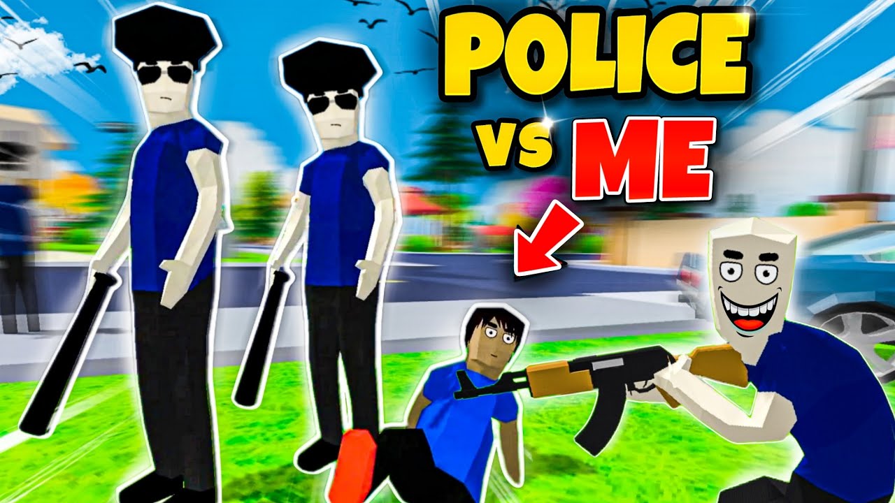 100 Police vs Normal Dude in Dude Theft Wars ! - YouTube