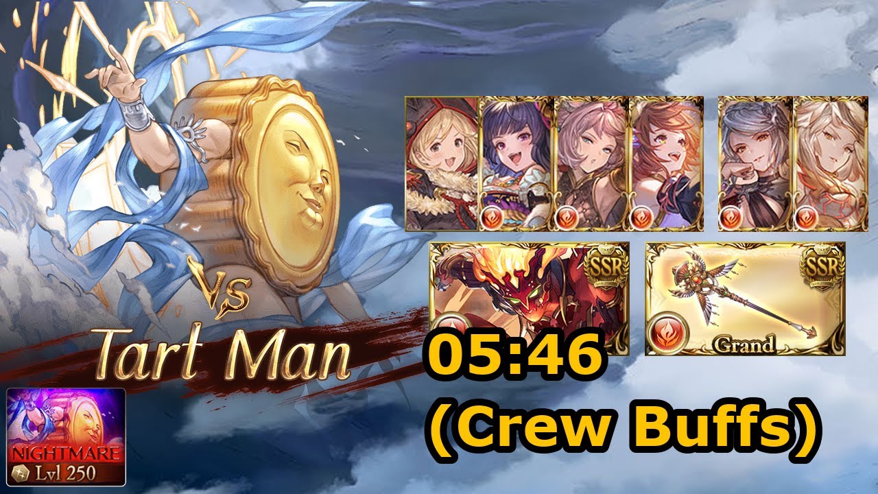 [GBF] Guild War June 2025 - Nightmare lv250 (solo, crew buffs) - YouTube