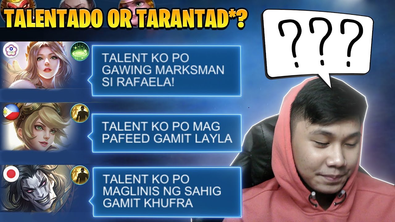 MOBILE LEGENDS GOT TALENT ! 🤣 TALENT NGA BA TALAGA? RANDOM SA RG ...