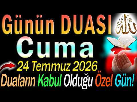 Cuma Duası ile Duaların Kabul! Olsun ve Bereketli Bir Gün Başla..