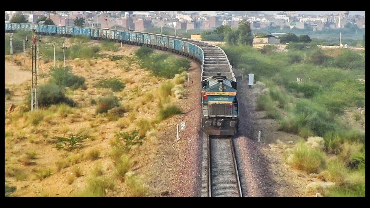 LHF WDG4 Hauling 58 Fully Loaded BOXN Wagon : Freight Train of Indian ...