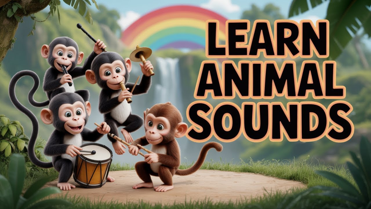 5 Fun Monkey Sounds for Kids to Learn Animal Noises - YouTube