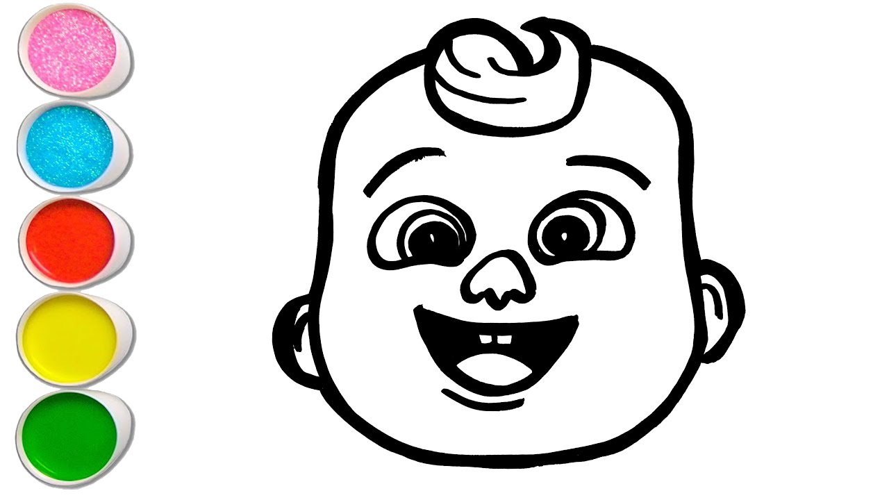 Let's Draw and Paint Cocomelon JJ Easily Together | Painting,Drawing ...