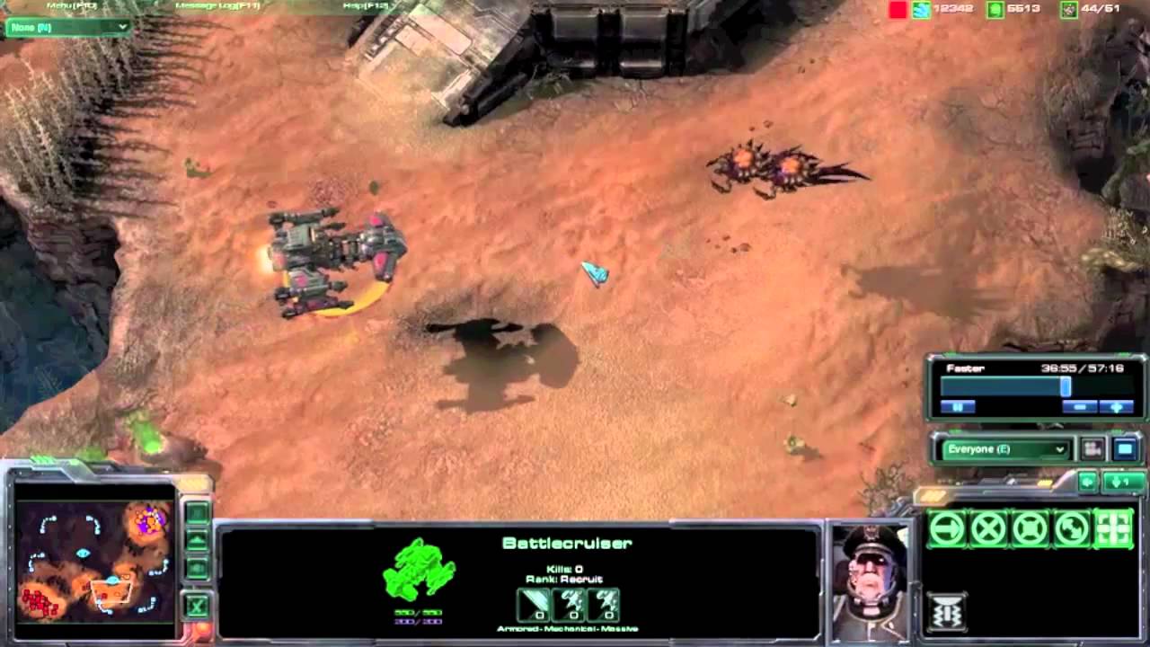Starcraft 2 - Terran Battlecruiser vs Two Zerg Corruptors - No Upgrades ...