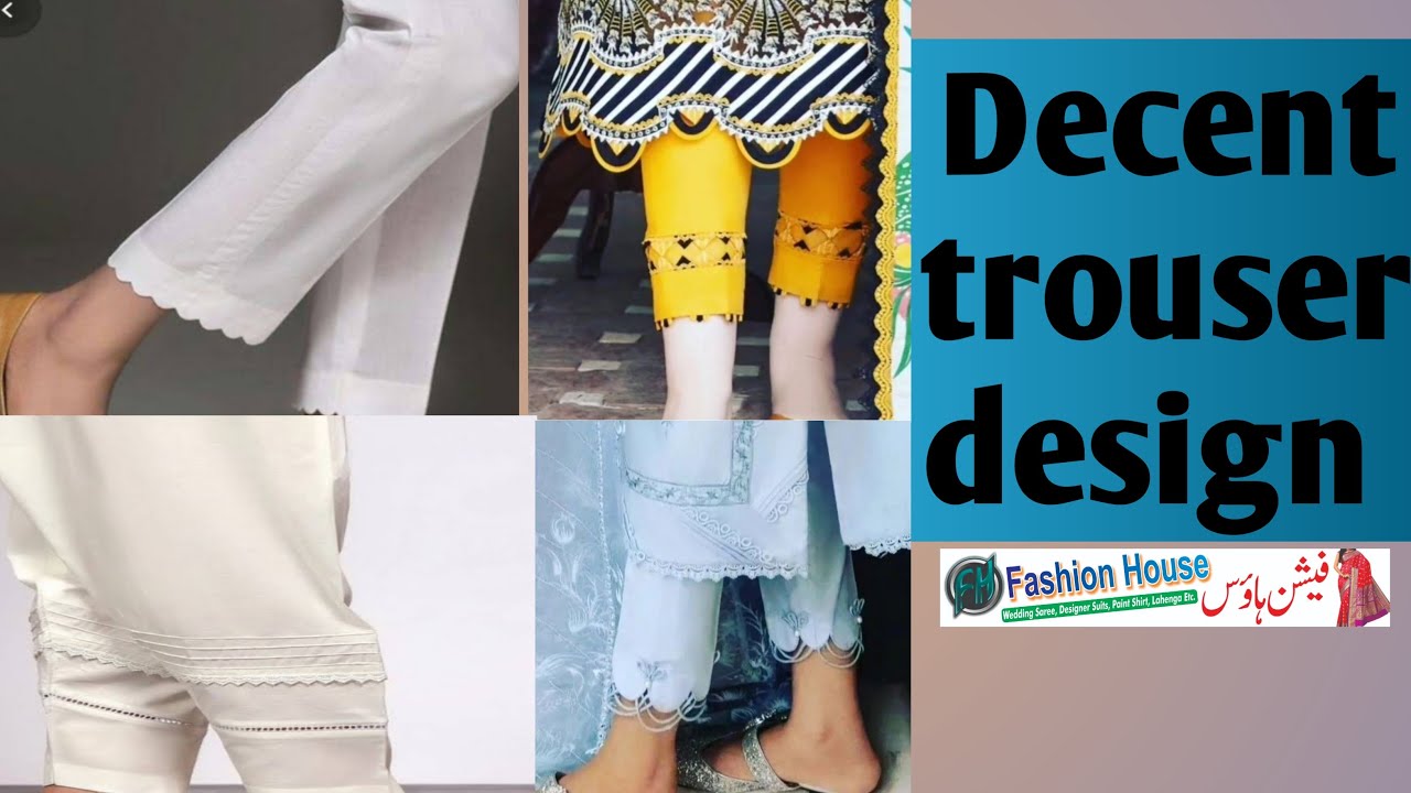 Decent and simple trouser Design/Decent trouser Design 2023 - YouTube