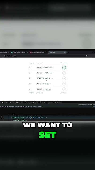 Page Top Loading Reactjs Shorts Reactjs Fileupload Multiplefileupload Programming Youtube