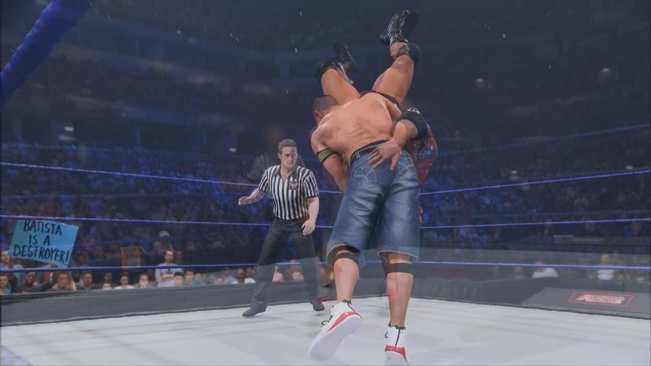 WWE 2K23 PS5 mode Showcase : La rage de l'animal : Batista VS John Cena ...