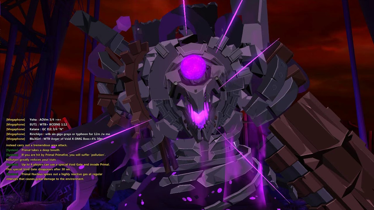 [Burning SoulWorker] Raid Primal 8-Man fast run - YouTube