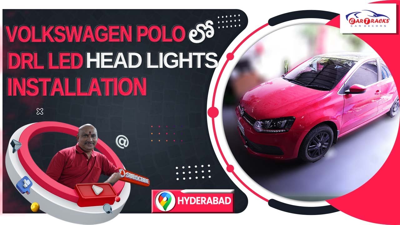 Volkswagen Polo | DRL LED Head lights Installation | Car Tracks ...
