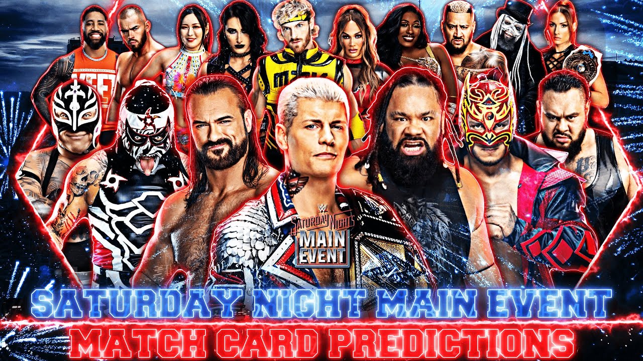 WWE Saturday Night's Main Event XLIII Match Card Predictions V2 - YouTube