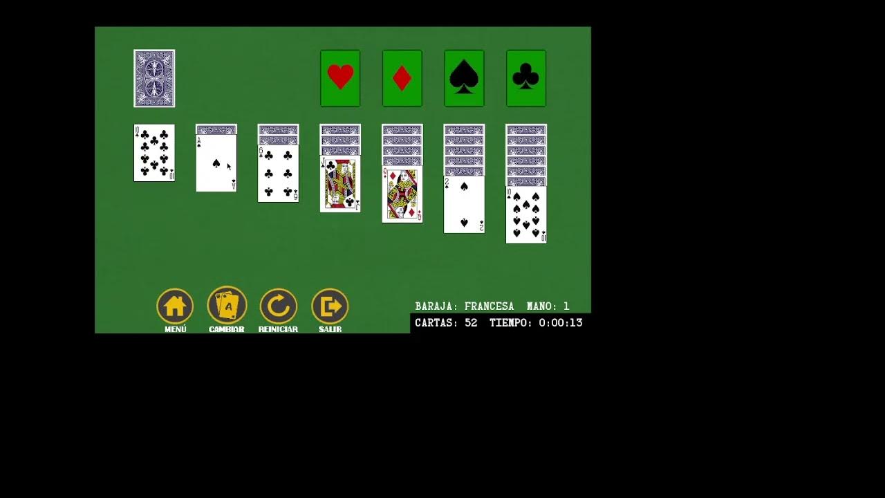 Solitario Klondike (python + pygame) - YouTube