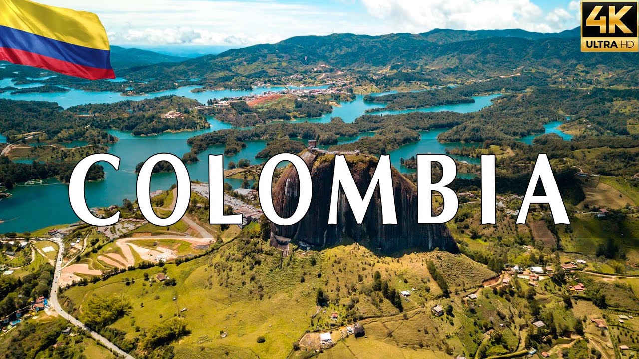 VOLANDO SOBRE COLOMBIA 4K | Increíble paisaje natural hermoso con ...