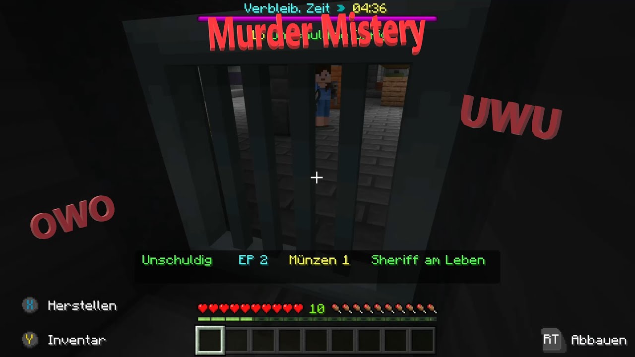 Minecraft murder mystery server online gameplay - YouTube
