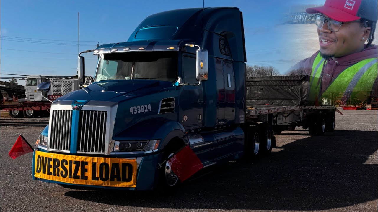 MY LAST LOAD OF 2024 “OVERSIZE LOAD” FLATBED OWNER OPERATOR # ...